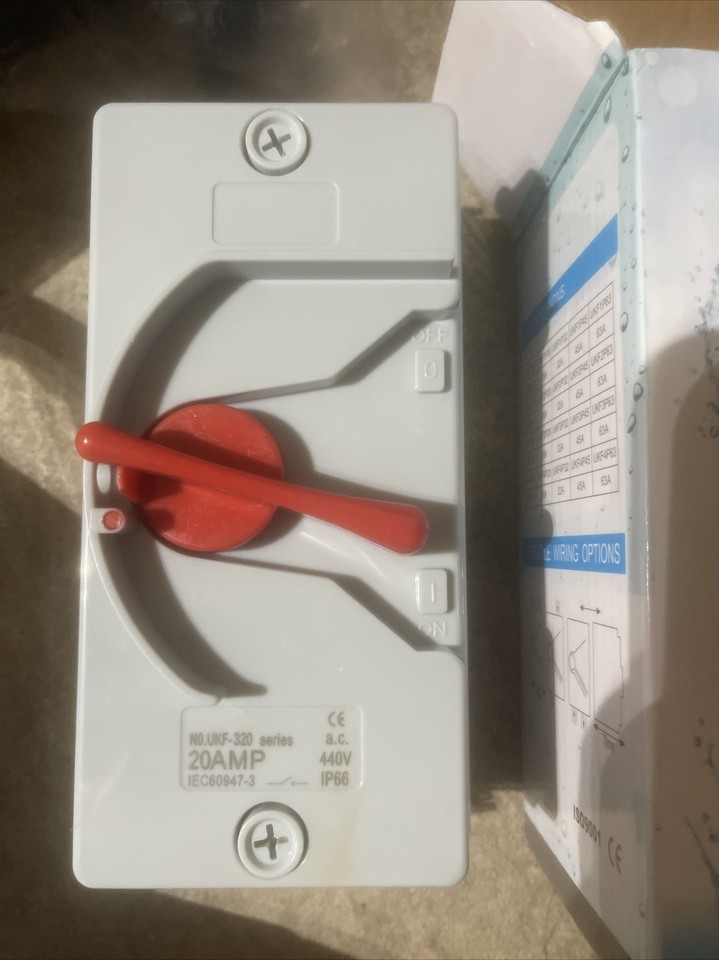 Enclosed Motor Disconnect Switch 20A 3Pole 440V Heavy Duty Disconnect ...