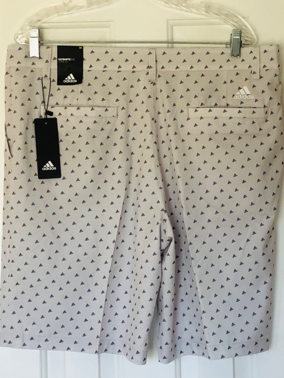 NEW Adidas Men’s Golf Shorts Ultimate 365 ADI Print 8.5” Inseam Grey Sz ...