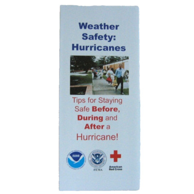 Safety Brochure Hurricanes Stay Safe Before During After NOAA FEMA Red ...