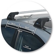 Prorack 2 Bar Roof Rack Kit for Mazda 6 5dr Hatch 2002-2008 (S4 + K340 ...