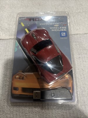 The Original Road Mice Computer Mouse Red Corvette Z06 Wireless GM ...