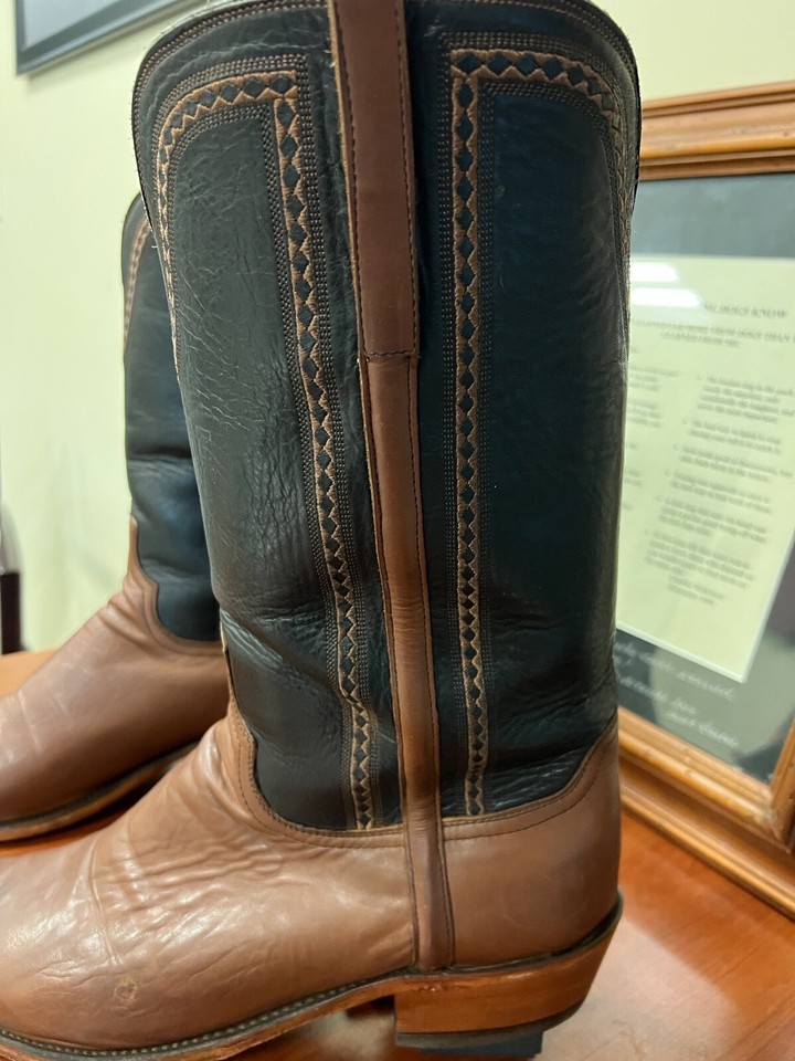 Lucchese Cowboy Boots 12 Sutton Covered Seam Stunning FST SHP Bst On ...