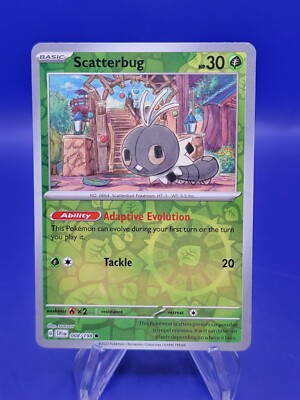Scatterbug 008/198 REVERSE HOLO Scarlet Violet Pokemon Card w TOP ...
