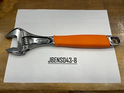 Snap-on Tools ORANGE 12" Soft Grip Flank Drive Plus Adjustable Wrench ...