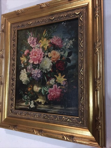 Old Albert Williams Oil on Canvas Oil Painting Framed Reproduction | eBay