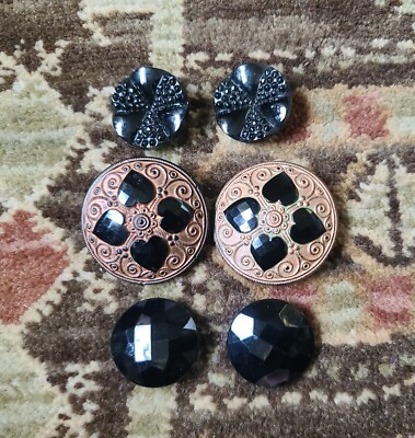 Buttons - Victorian Mourning Buttons