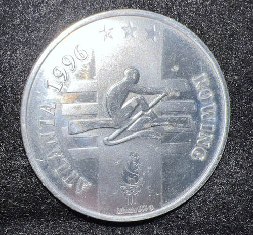 Atlanta 1996 Olympics Rowing Coin USA US Token Plastic 1.5" Diameter ...