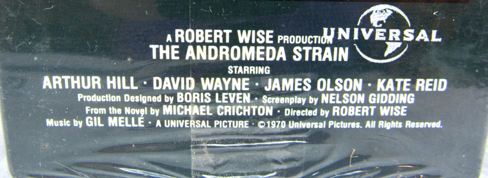 The Andromeda Strain ~ VHS New Factory Sealed ~ Arthur Hill & Kate Reid ...