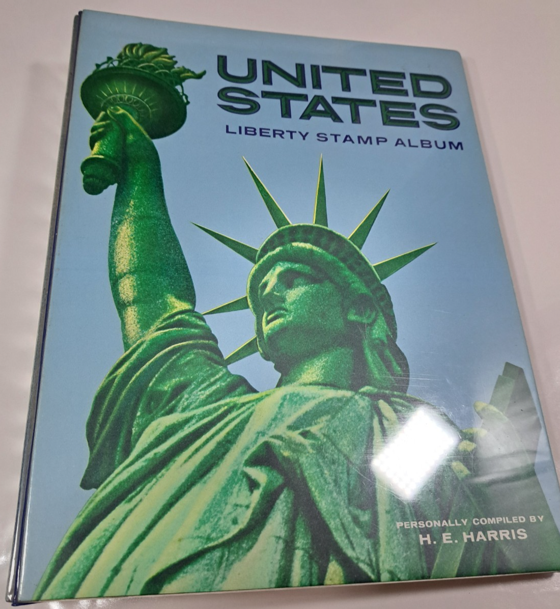 United States Liberty Stamp Album w/Stamp illustrations -H. E. Harris ...