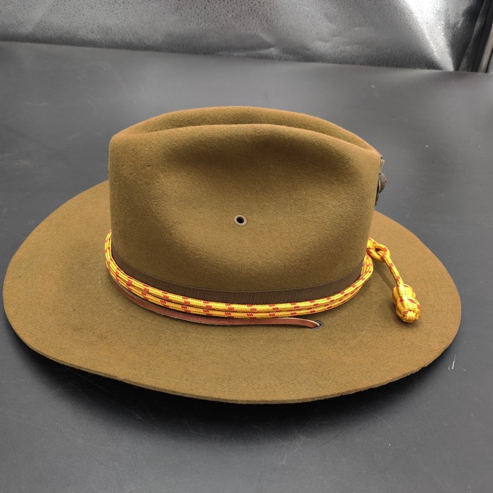 USMC 1911 campaign hat with EGA device and Marine hat cords | eBay