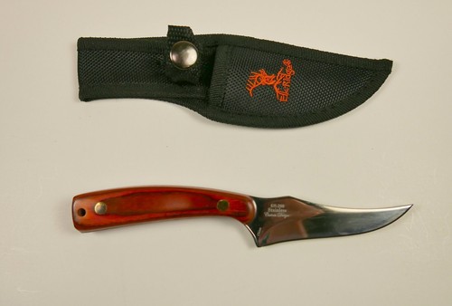 Elk Ridge Fixed blade Full tang knife 7" Overall Brown Pakkawood Handle ...