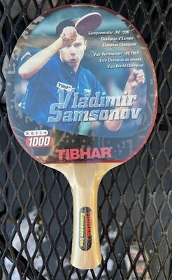 1 TIBHAR Vladimir Samsonov School Table Ping Pong Paddle Series RED ...
