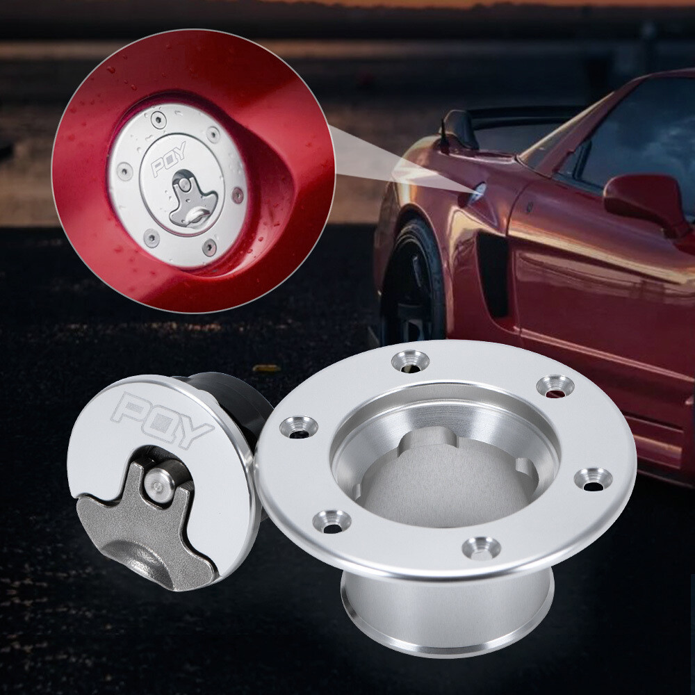 Billet Aluminum Aircraft Style Fuel Cell Gas Cap With 6 Hole Anodized ...