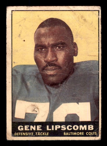 1961 Topps Football #8 Gene Lipscomb PR *f1 | eBay