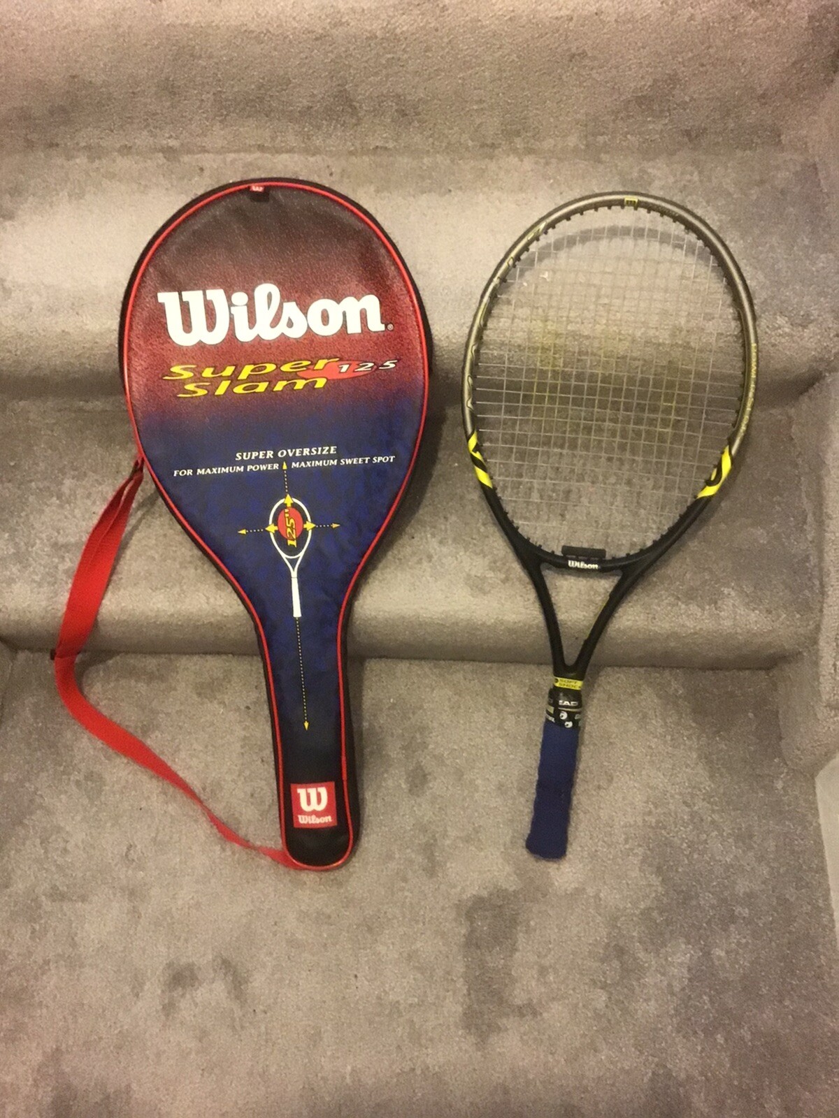 Wilson Mach 3 Graphite Titanium 110 SQ” Tennis Racket, 4 1/2 grip,27 ...