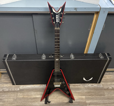 Dean Dime Razorback V Electric Guitar 6 String Two Tone Black Red ...