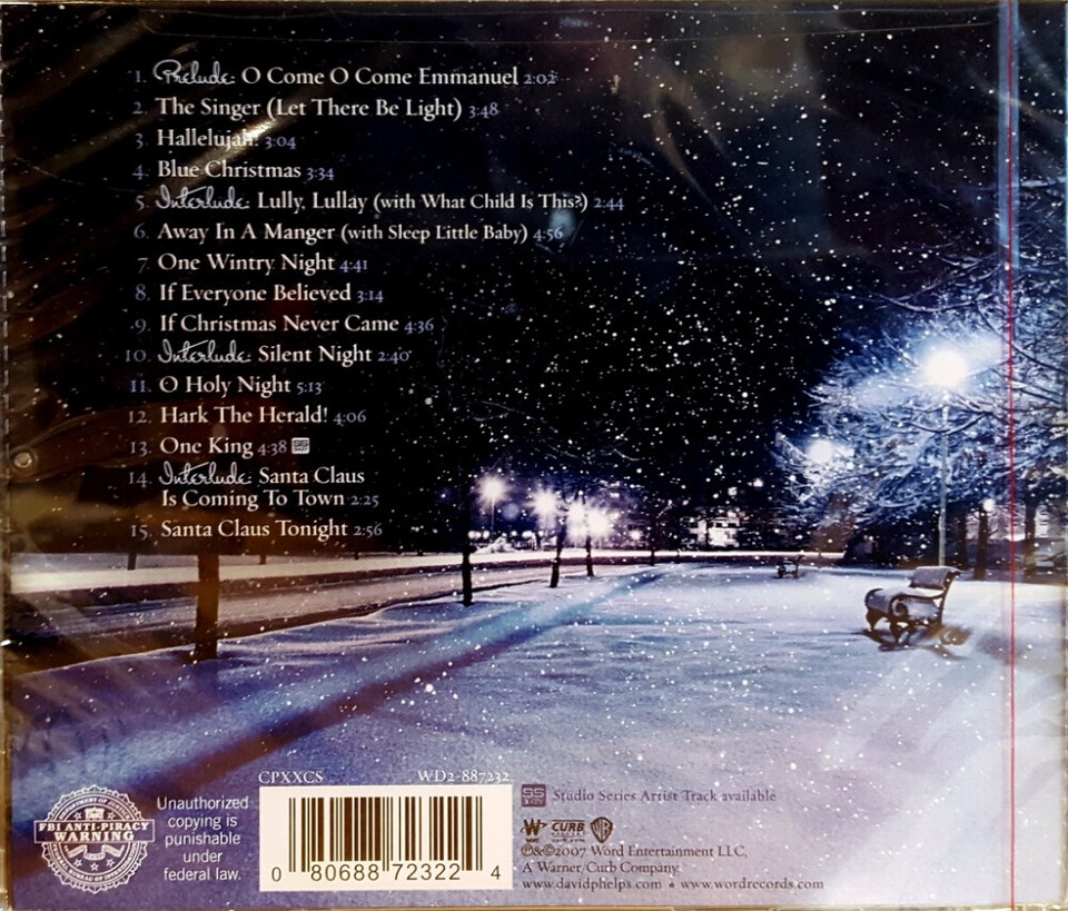 David Phelps Christmas One Wintry Night NEW CD Holiday Music Gaither ...