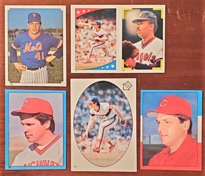 Tom Seaver 5 Card Topps Sticker Lot 1982 1984 1986 No Duplicates FREE ...