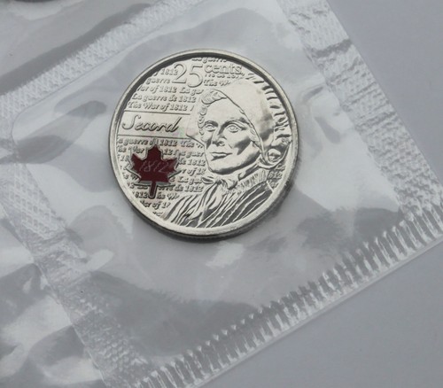 2013 Canada Quarter, Laura Secord, War of 1812, 25 cents Red UNC | eBay