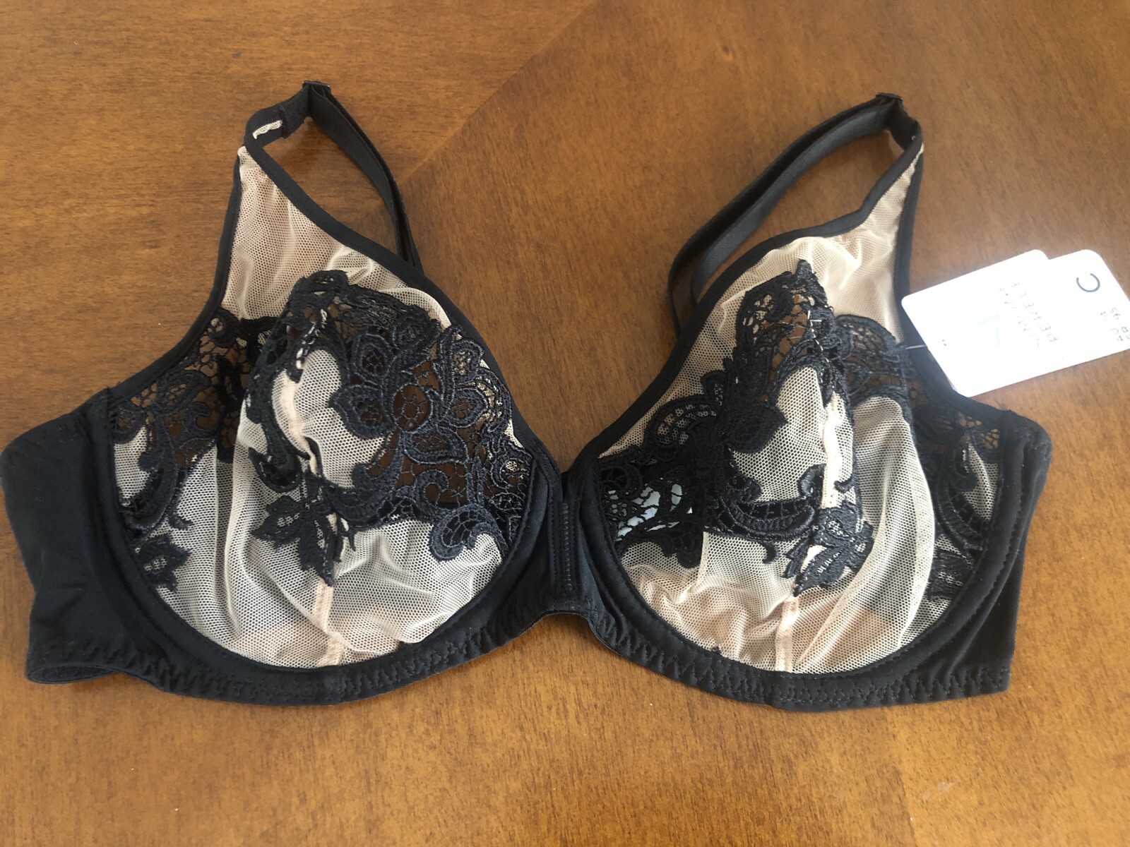 Simone Perele saga full cup plunge bra 14c black. rrp$99.95 sell $85 ...