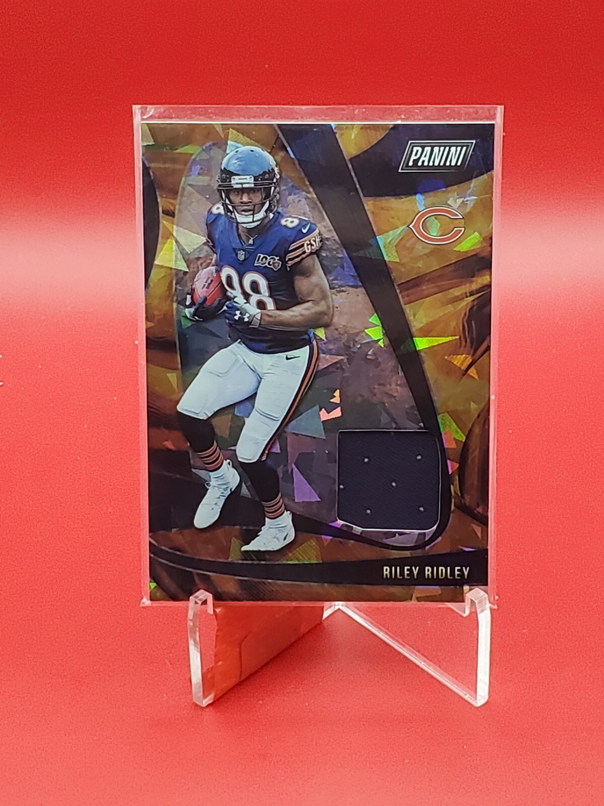 2019 PANINI PLAYER OF THE DAY RILEY RIDLEY CRACKED ICE JERSEY CARD | eBay
