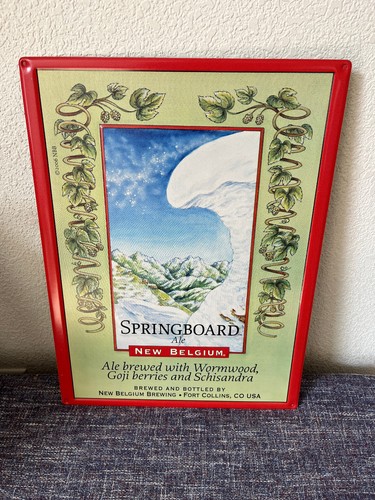 New Belgium Brewing Springboard Ale Metal Tin Beer Advertising Wall ...