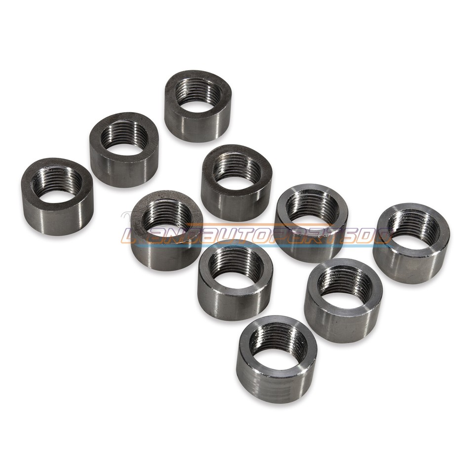 10PACK 02 O2 Oxygen Sensor Curve Notched Nut Bung M18 X 1.5 304 ...