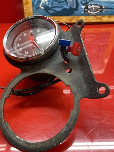 80's 90's Harley-Davidson FXR Dyna Sportster Softail Dual Gauge Mount ...