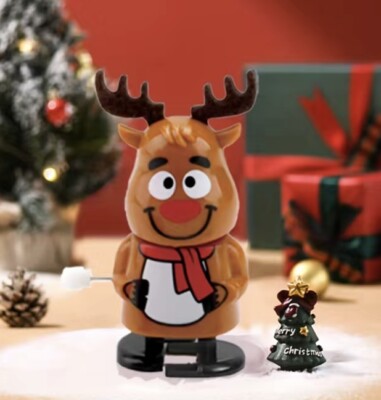 Wind-Up Toy Reindeer Christmas Toy 3” Walking Party Favors Figure X Mas ...