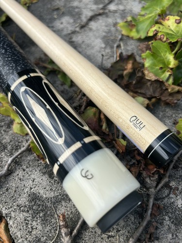 Brand New 4 Point Giuli Custom Pool Cue, Ebony W/ Maple & Mother Of ...