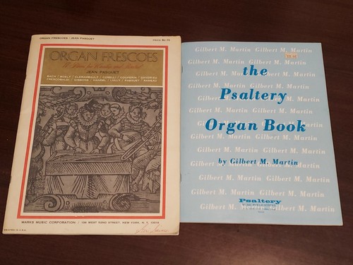 Vintage Set Of 2 Organ Books - Organ Frescoes And The Psaltery | eBay