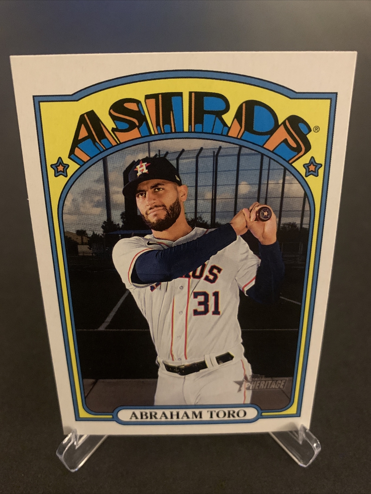 2021 Topps Heritage - Wrong Back Variation Abraham Toro, Chris Taylor ...