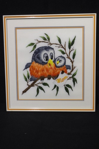 Bunka Shishu Japanese Bird's Embroidery Framed Art by Master Mary ...