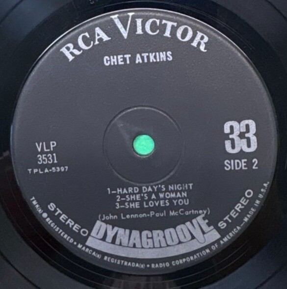 Chet Atkins Feel Fine Compact Country Jukebox 33 RCA Victor 3531 Mini ...