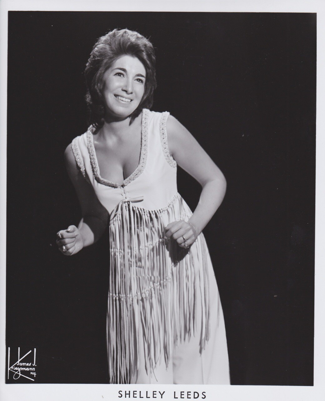 1970's Vintage Press Photo SHELLEY LEEDS - Stamped James J. Kreigsmann ...