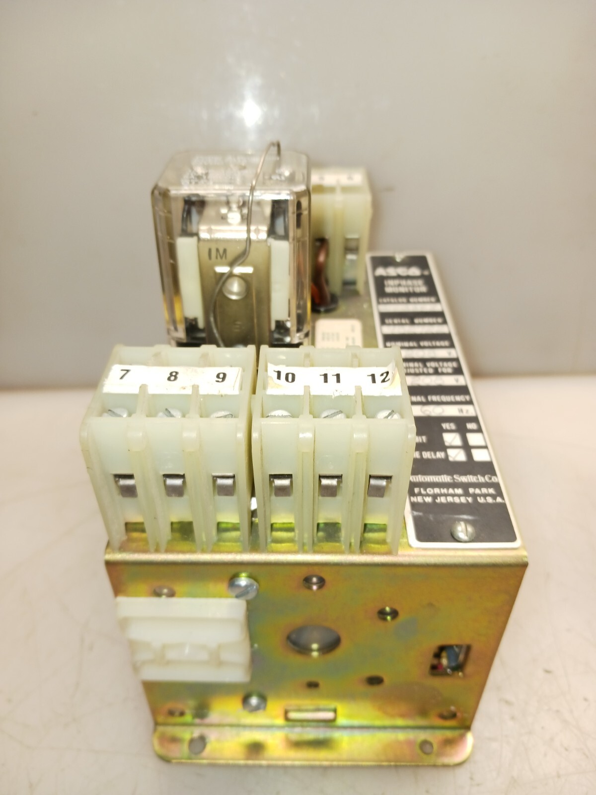 ASCO INPHASE MONITOR 208 VAC 214B348 | eBay