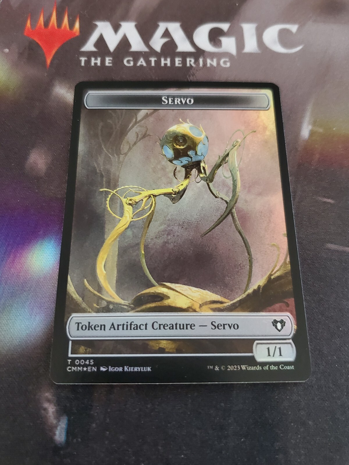 Mtg. Servo / Elemental Double-Sided Token. Foil. Commander Masters. Nm ...