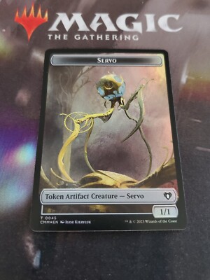 Mtg. Servo / Elemental Double-Sided Token. Foil. Commander Masters. Nm ...