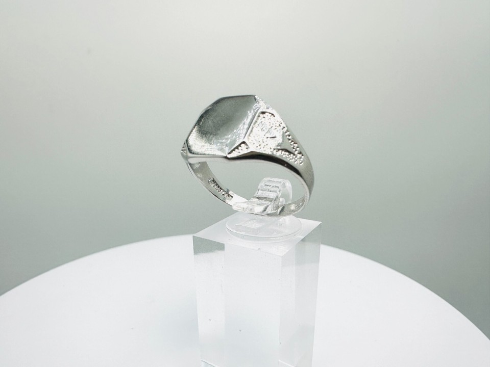 Vintage Lind Jewelry Co. Sterling Silver Engravable Signet Ring, Size ...