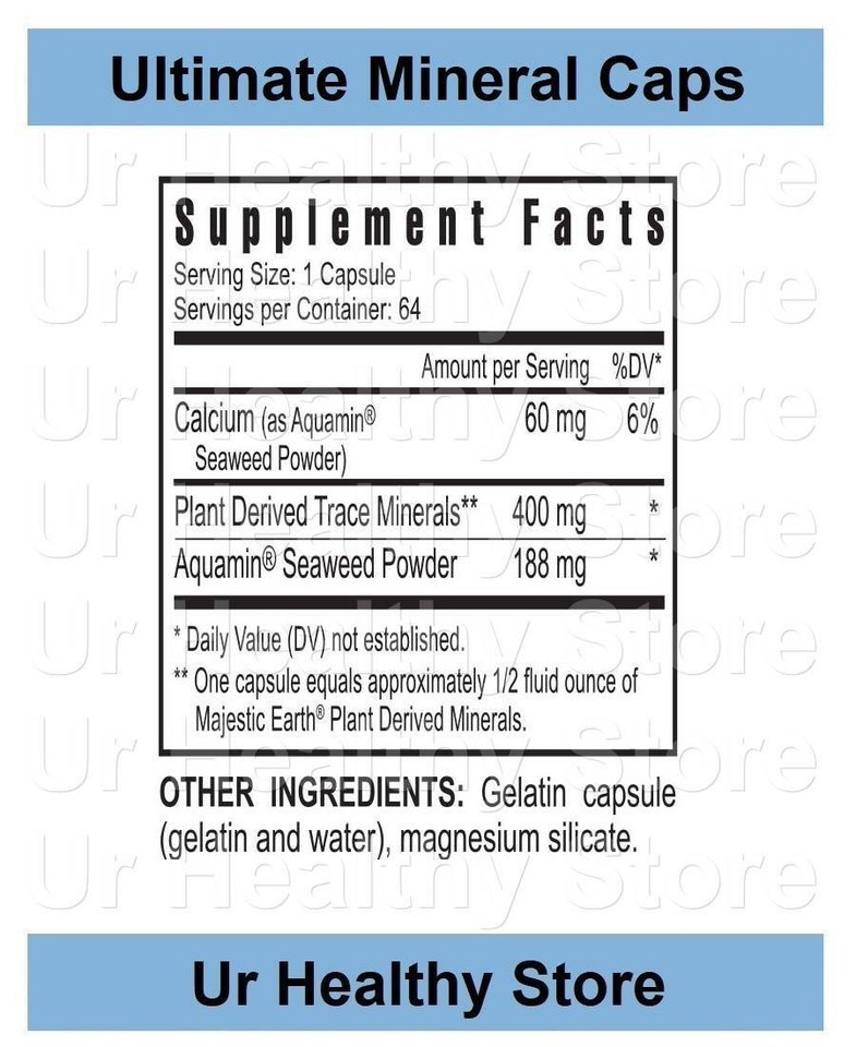 Ultimate Mineral Caps 64 capsules (2 PACK) Youngevity **LOYALTY REWARDS ...