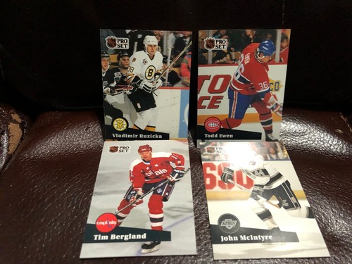 1991 Pro Set Todd Ewen # 4 /V. Ruzicka #353/J. McIntyre # 401/T ...