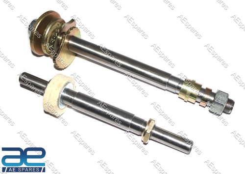 Front & Rear Wheel Spindle Axle Kit For Royal Enfield Bullet Motorbikes ...
