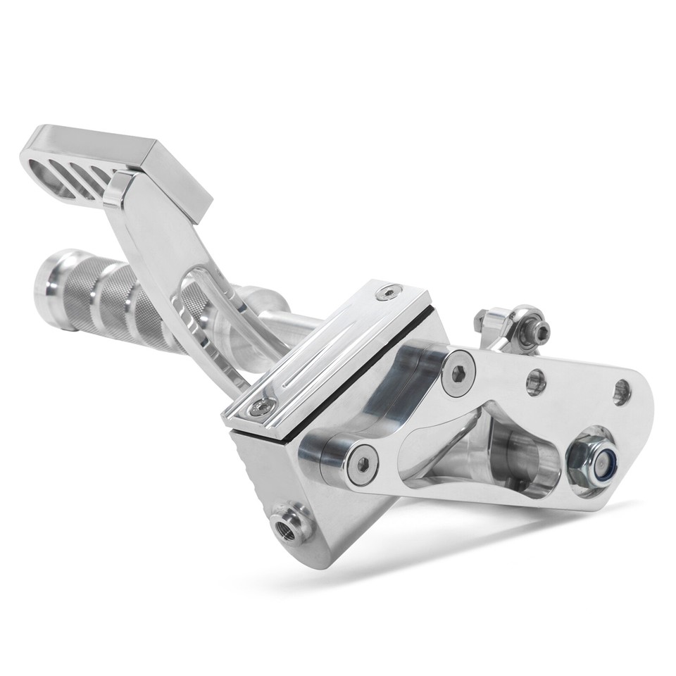For Harley Polished Forward Controls Kit Shovelhead Big Twin Rigid ...