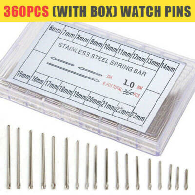 360pcs Watch Band Split Pins Watch Bracelet Strap Link Pins Cotter Bar ...
