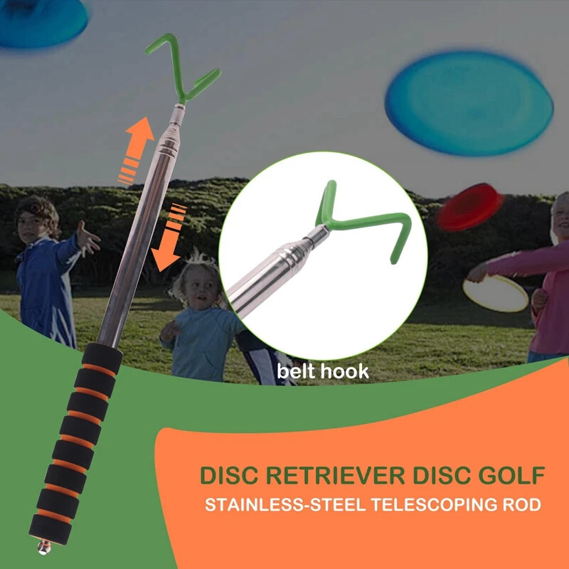 Disc Golf Retriever Telescoping Disc Golf Grabber Durable Stainless ...
