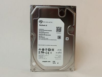 Seagate SkyHawk AI ST8000VE000 8 TB SATA III 3.5 in Surveillance Drive ...