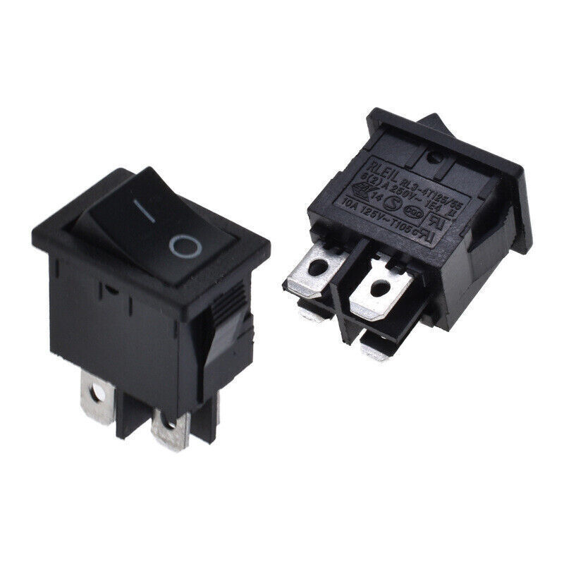 1pc brand new rleil rl3-4t125/55 6a 250v 4 pin 2 position rocker switch ...