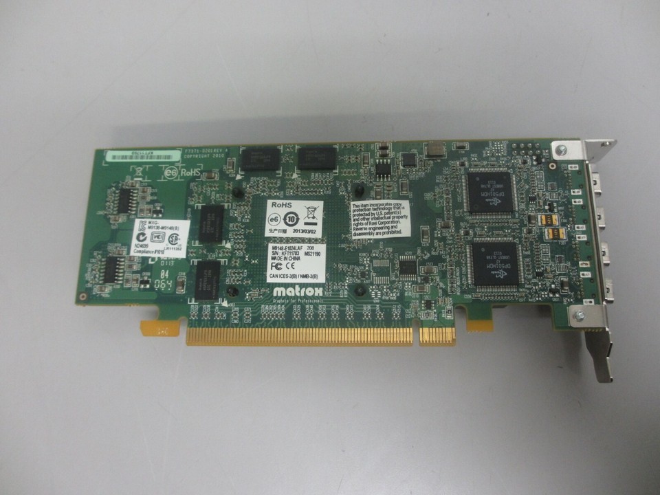 Matrox M9148-E1024LAF LP PCIe x16 Video Card 4 Mini Displayport | eBay