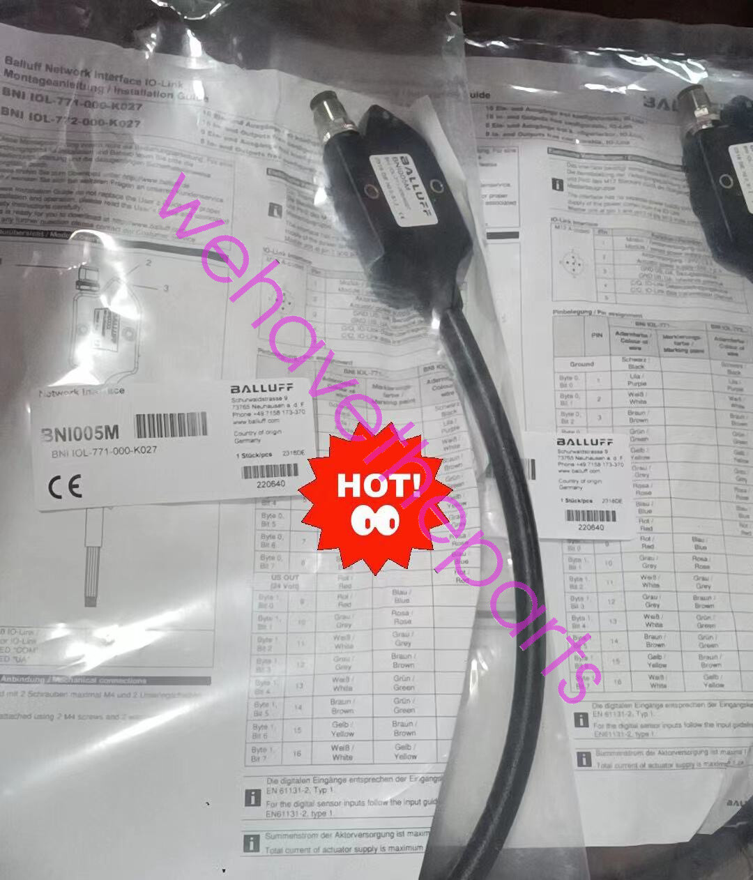 Brand New Balluff BNI IOL-771-000-K027 BNI005M Network Interface Fast ...