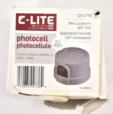 Cree C-Lite 3 Pole NEMA Photocell C-ACC-A-PCELL-NEMA3-LV Gray Module ...